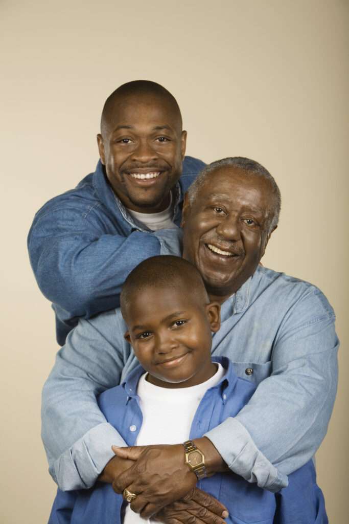 Portrait of multi-generational African male family members - Jay Harold